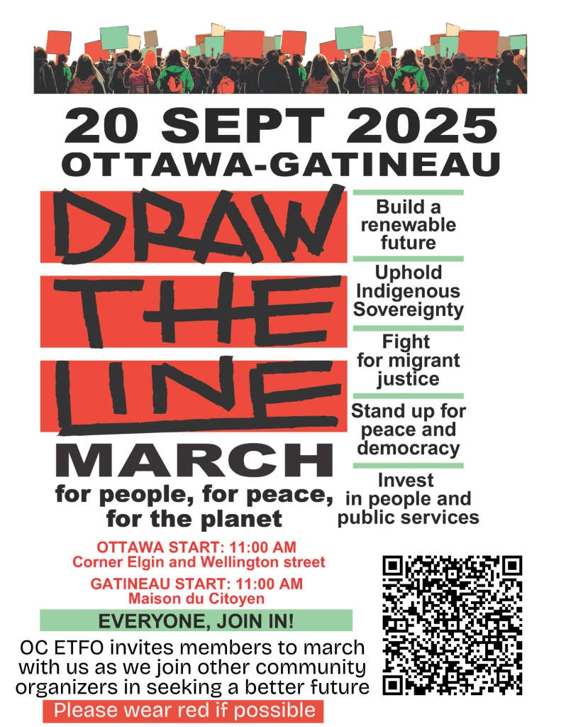 Draw the Line March for People, for Peace & for the Planet - The Ottawa ...